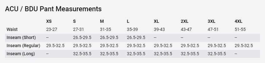 Propper BDU 65/35 Poly Cotton Twill Zipper Fly Trousers