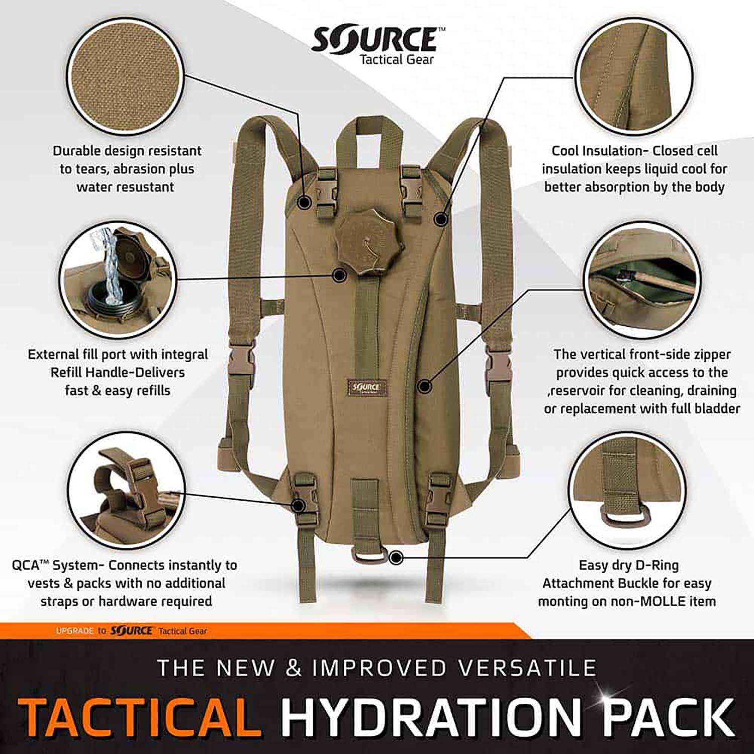 Source Tactical 3L Hydration Pack | U.S. Patriot