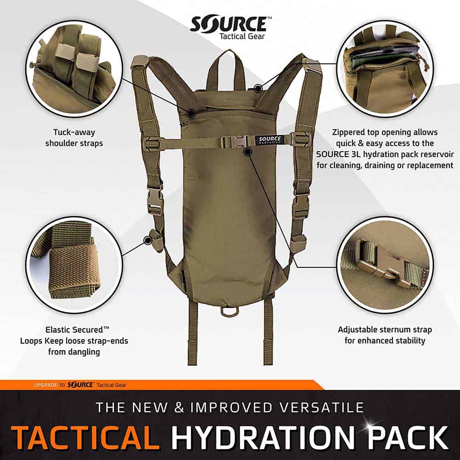 Source Tactical 3L Hydration Pack | U.S. Patriot