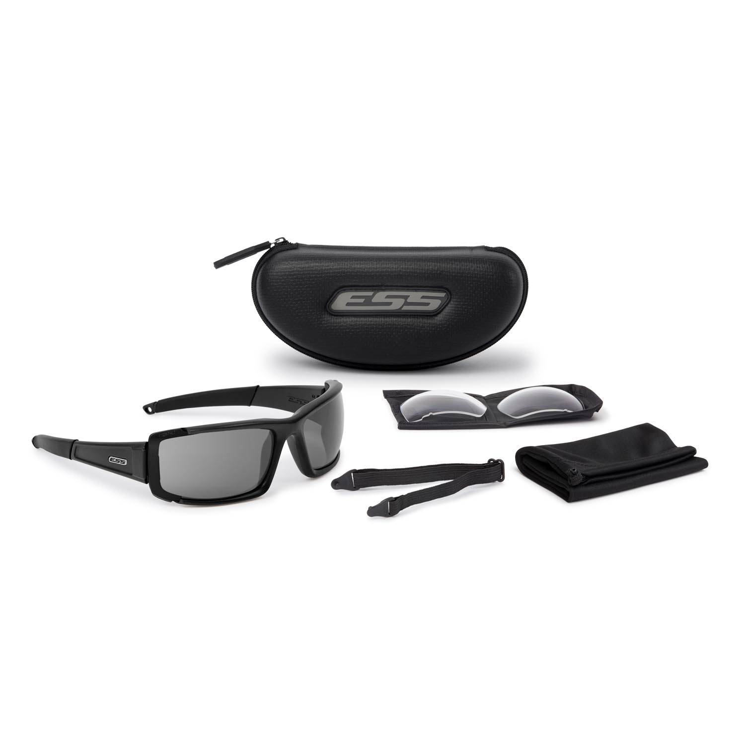ESS CDI Max Black Sunglasses with 2 Interchangeable Lenses