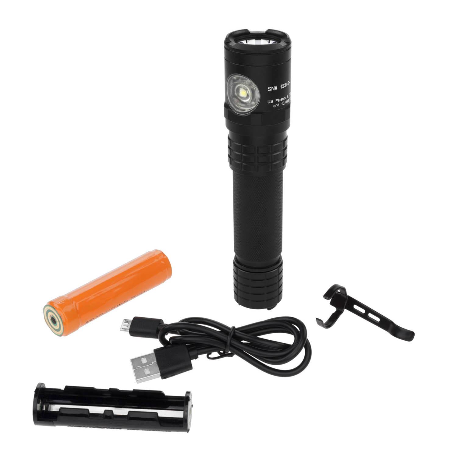 Nightstick Dual-Light Rechargeable Flashlight w/ Charger