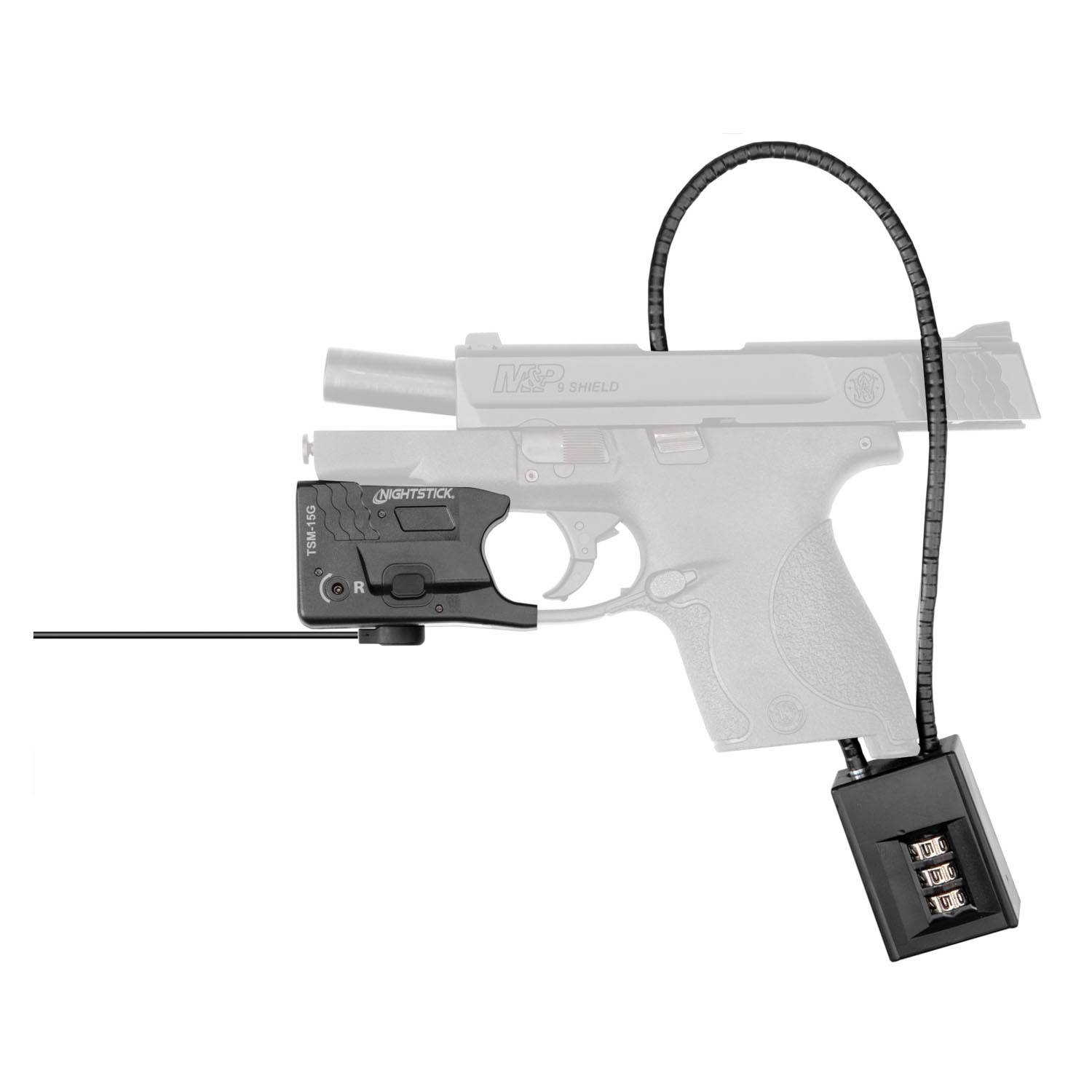 Nightstick Subcompact Weapon-Mounted Light w/ Green Laser