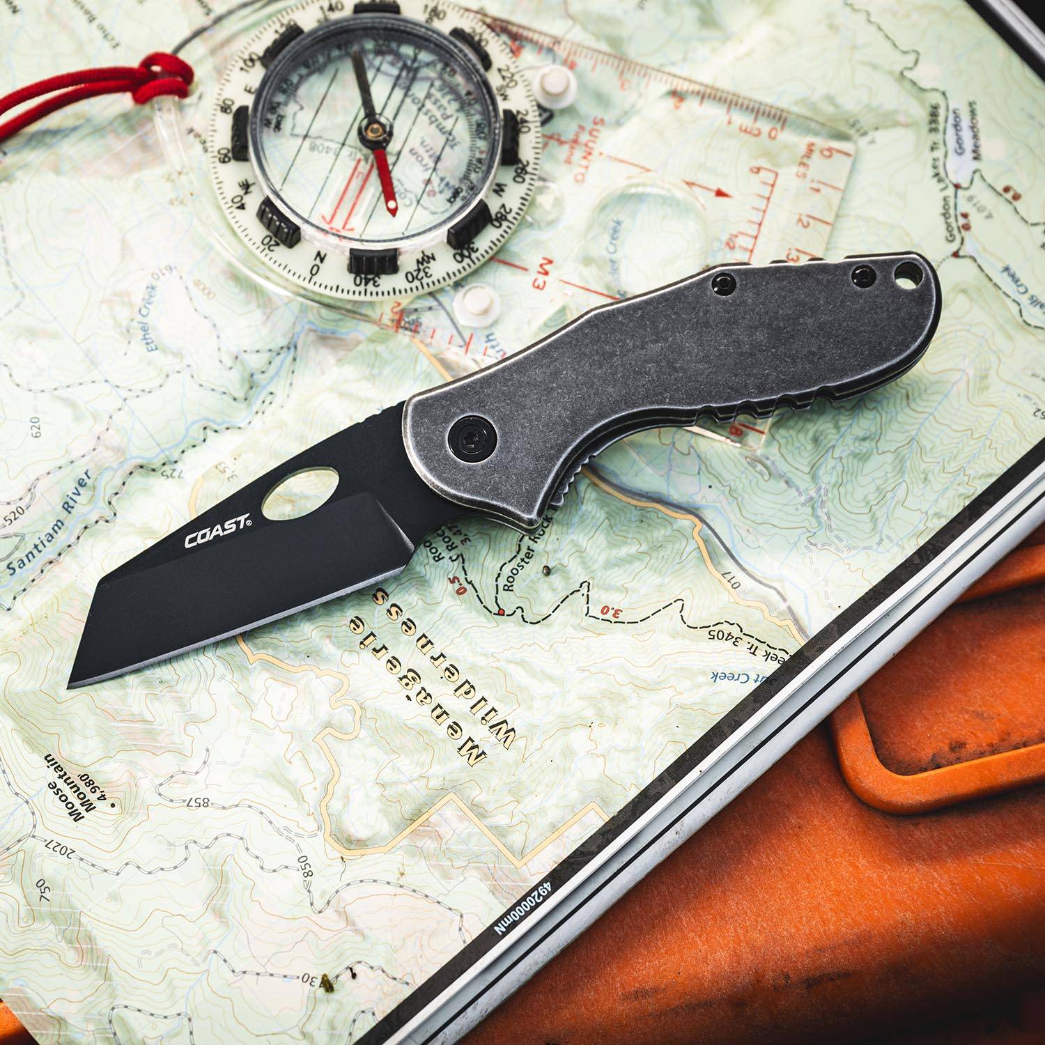 Coast CONTRA Wharncliffe EDC Pocket Knife | U.S. Patriot