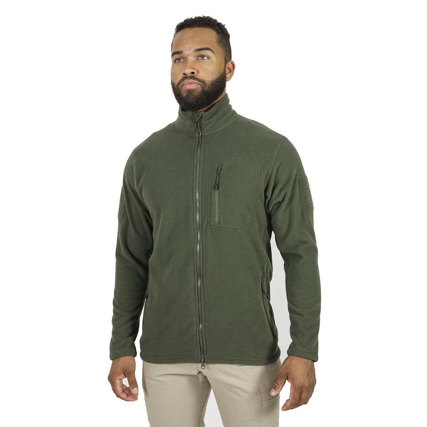 Mission Made Men's Full Zip Fleece Jacket | U.S. Patriot