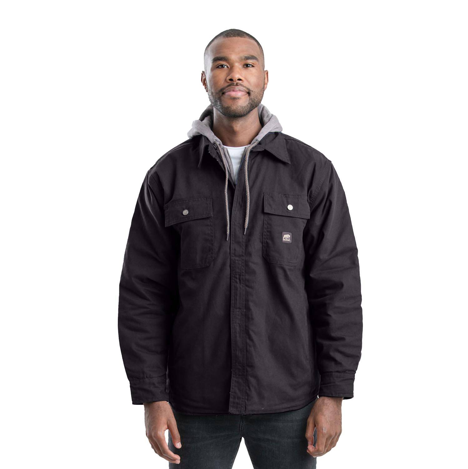 Berne Heartland Duck Hooded Shirt Jacket | U.S. Patriot