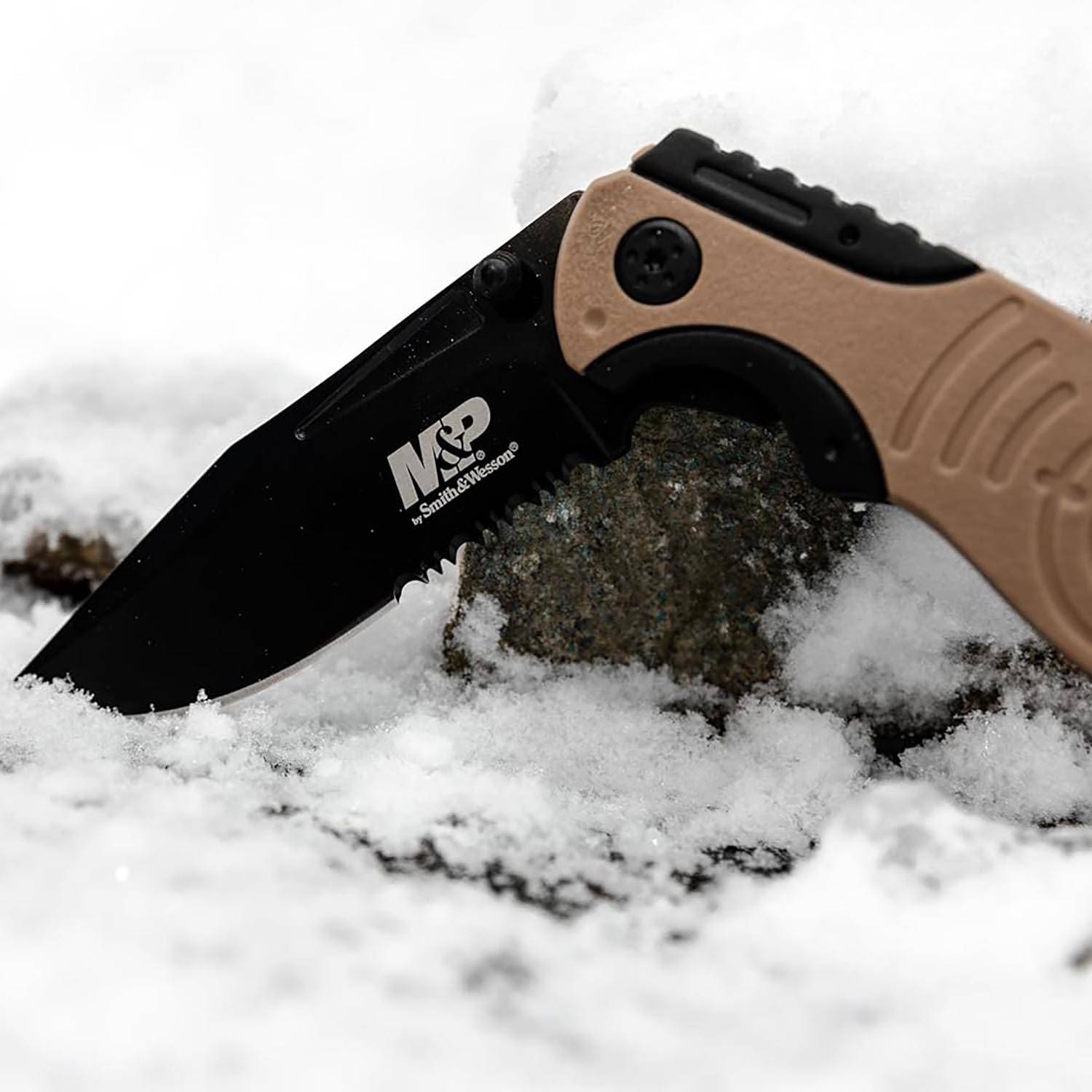 Smith & Wesson M&P Drop Point Folding Knife | U.S. Patriot