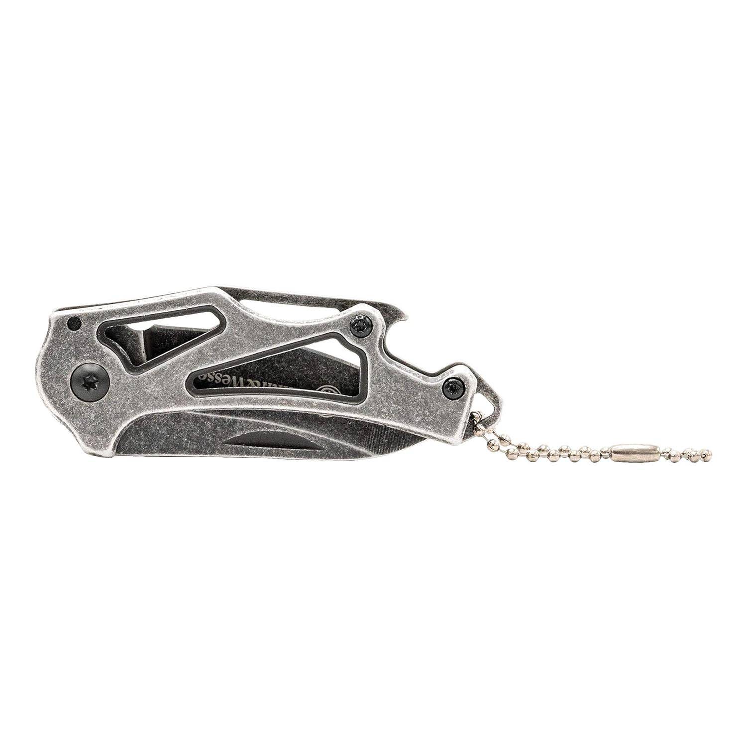 Smith & Wesson Stonewash Knife Keychain | U.S. Patriot