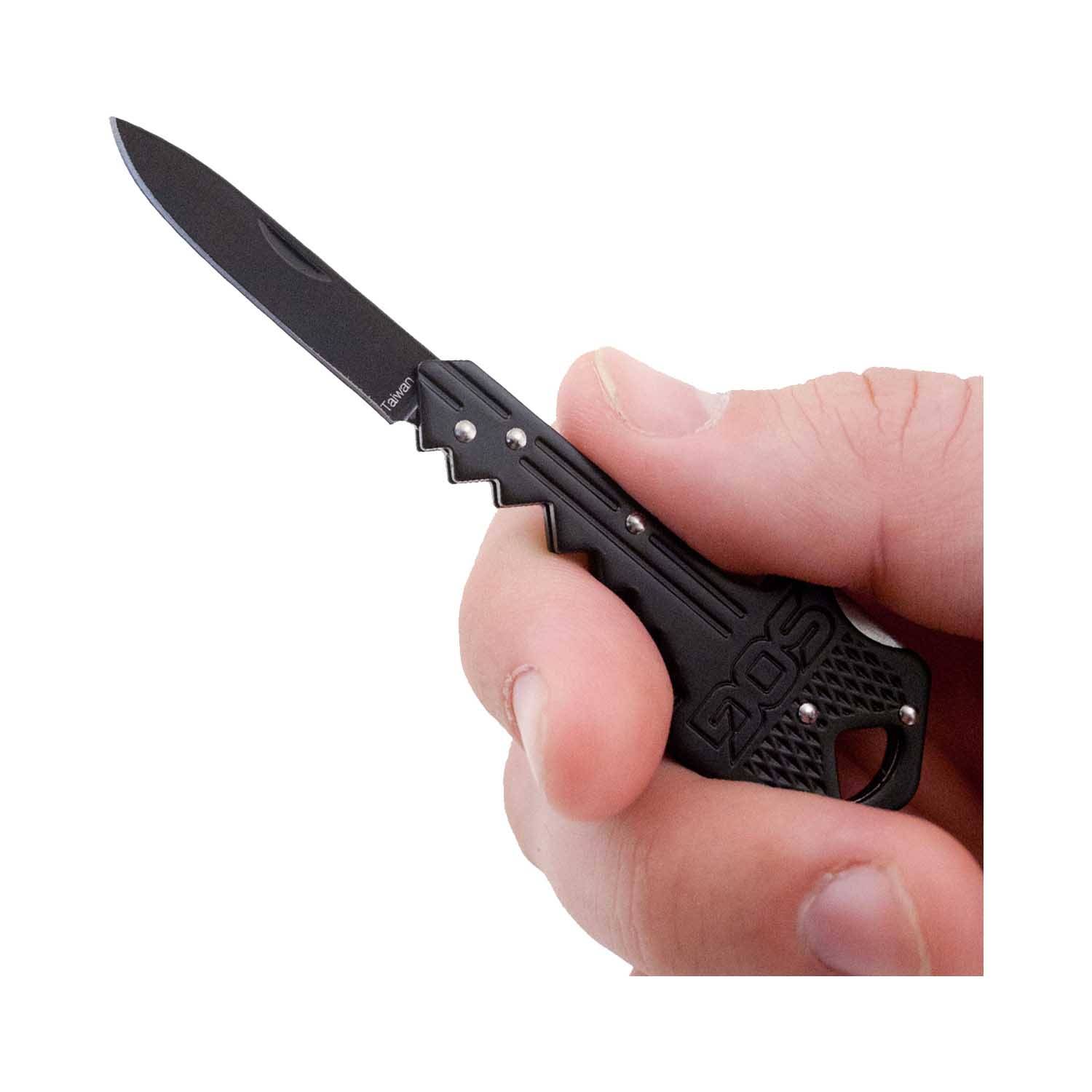 SOG Key Knife | Foldable Utility Knife for Keychain Carry