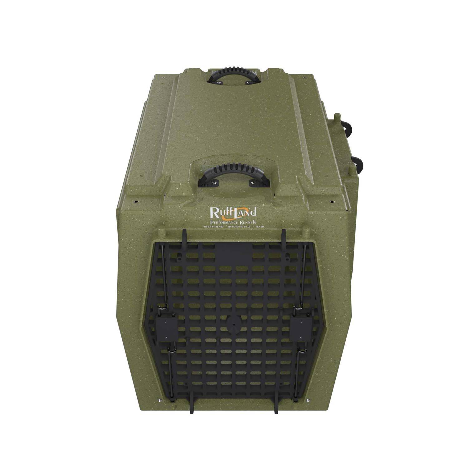 Ruff Land Kennels Intermediate Kennel, Double Door, Front an