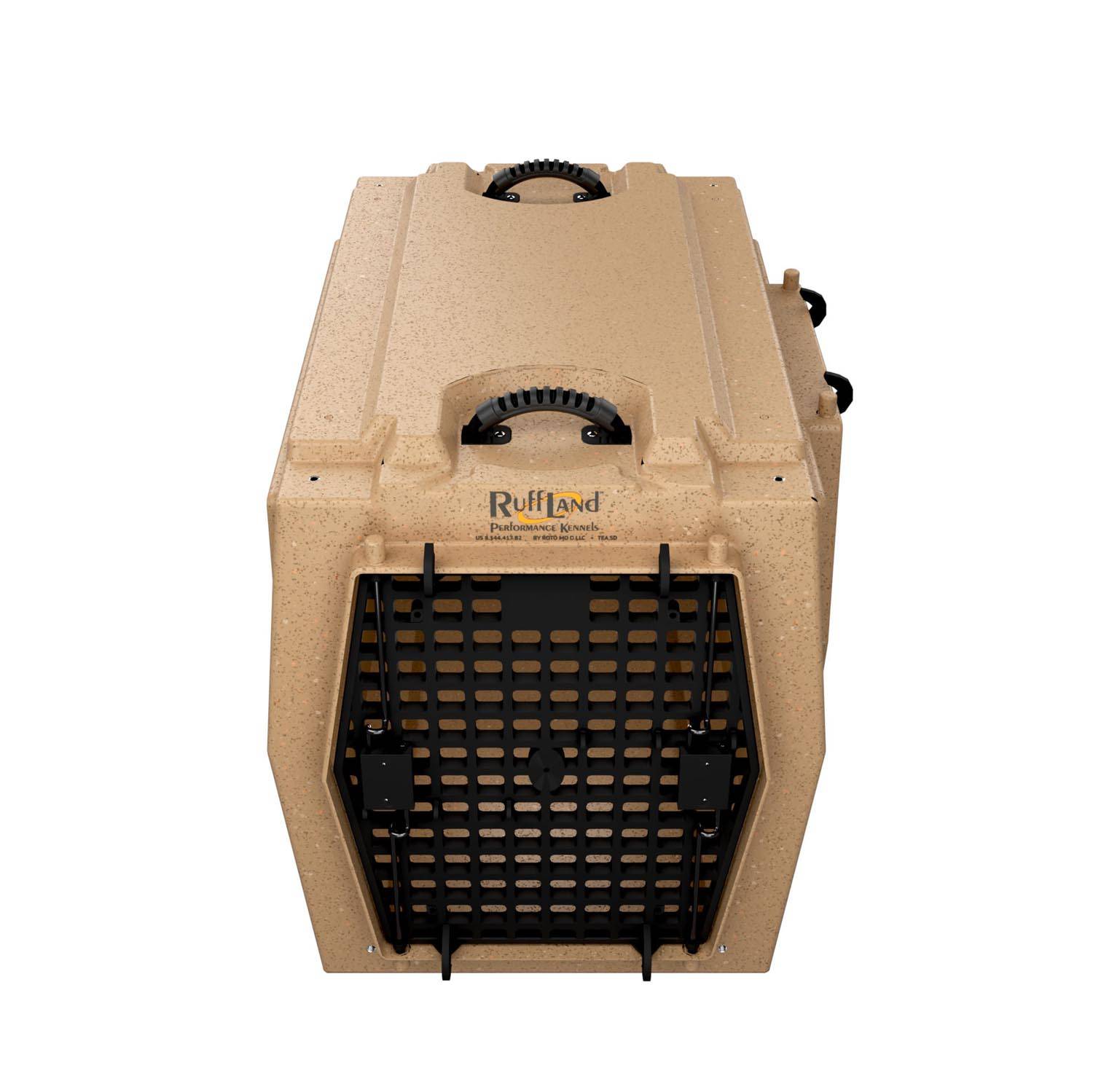 Ruff Land Kennels Intermediate Kennel, Double Door, Front an