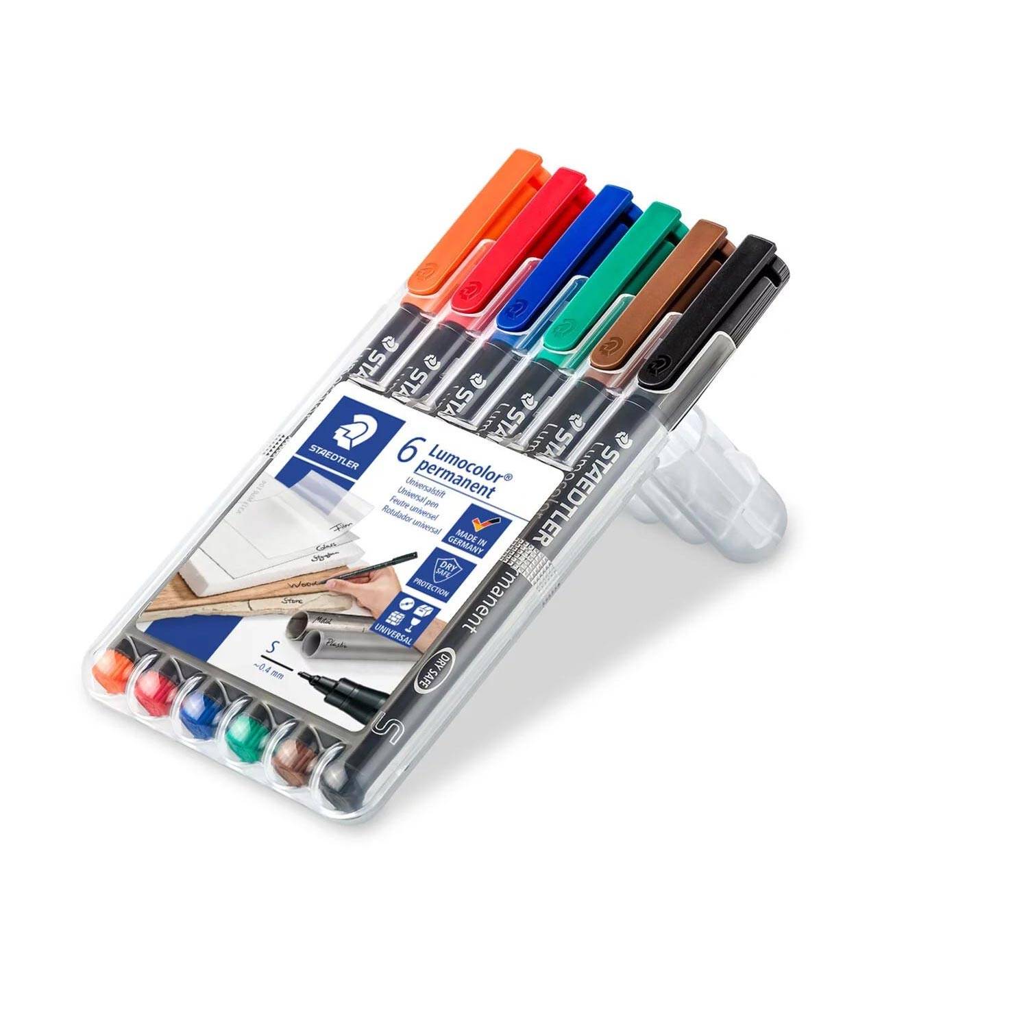 Staedtler Permanent Universal Pen S 4 Pack Map Markers