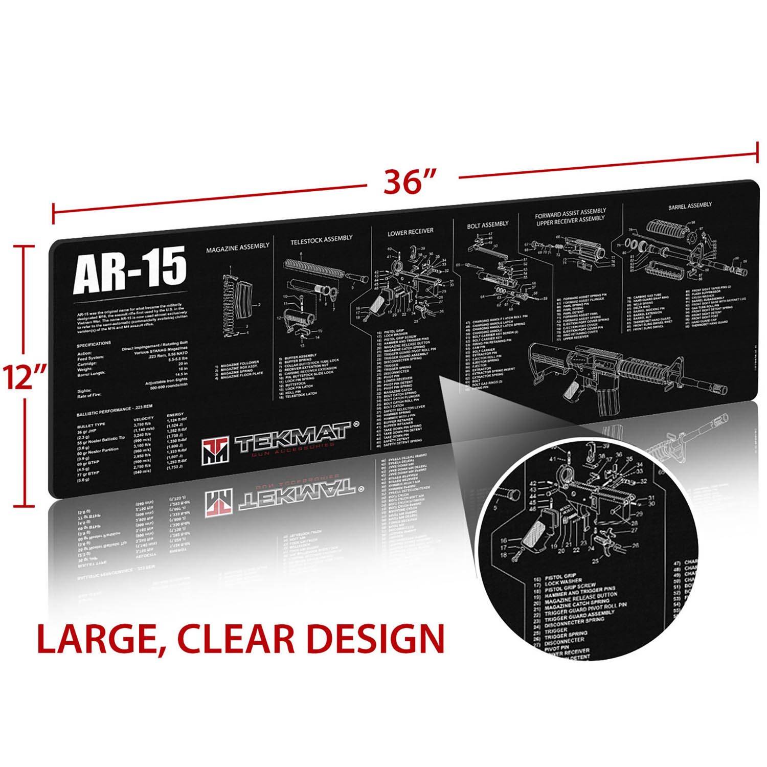 AR 15 Gun Cleaning Mat TekMat