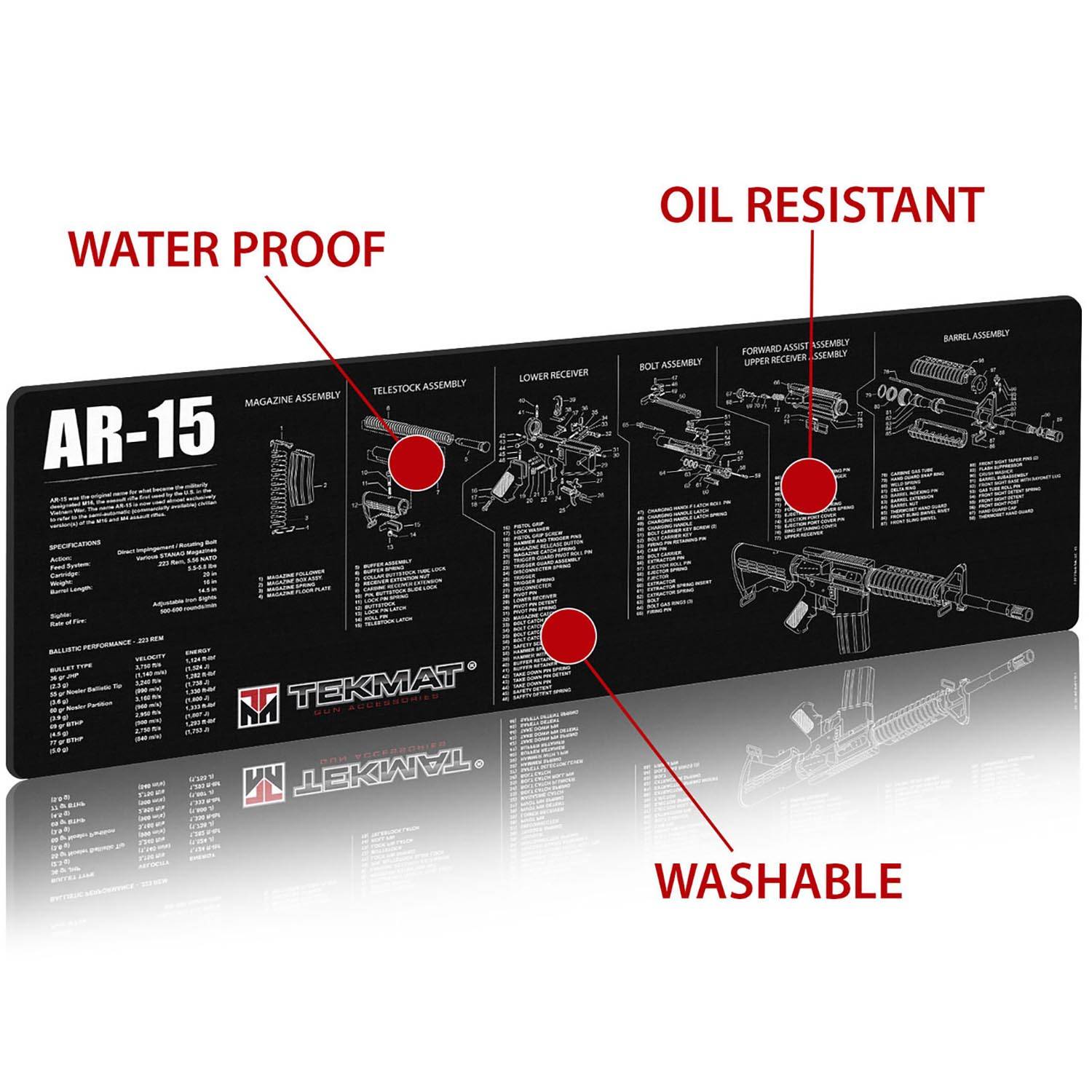 AR 15 Gun Cleaning Mat TekMat