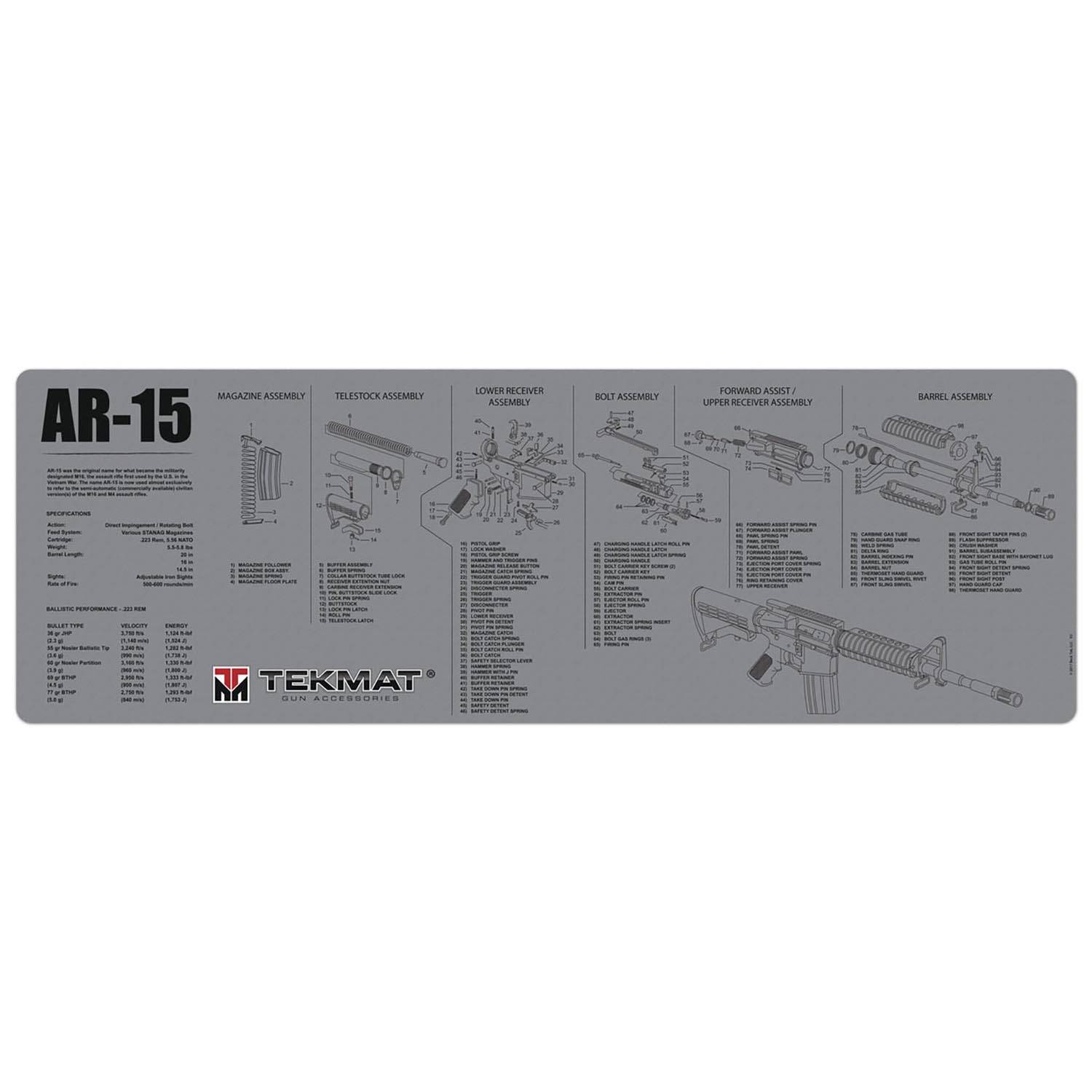 AR 15 Gun Cleaning Mat TekMat