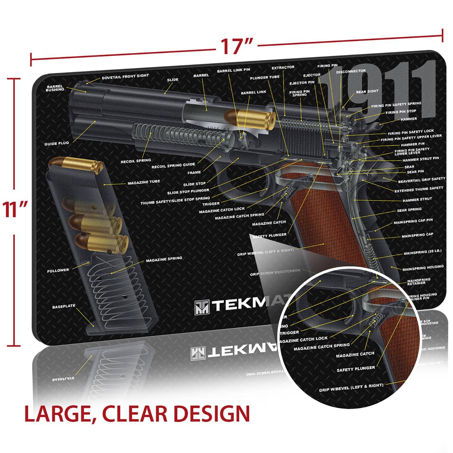 TekMat 1911 3D Cutaway Mat 17" | U.S. Patriot
