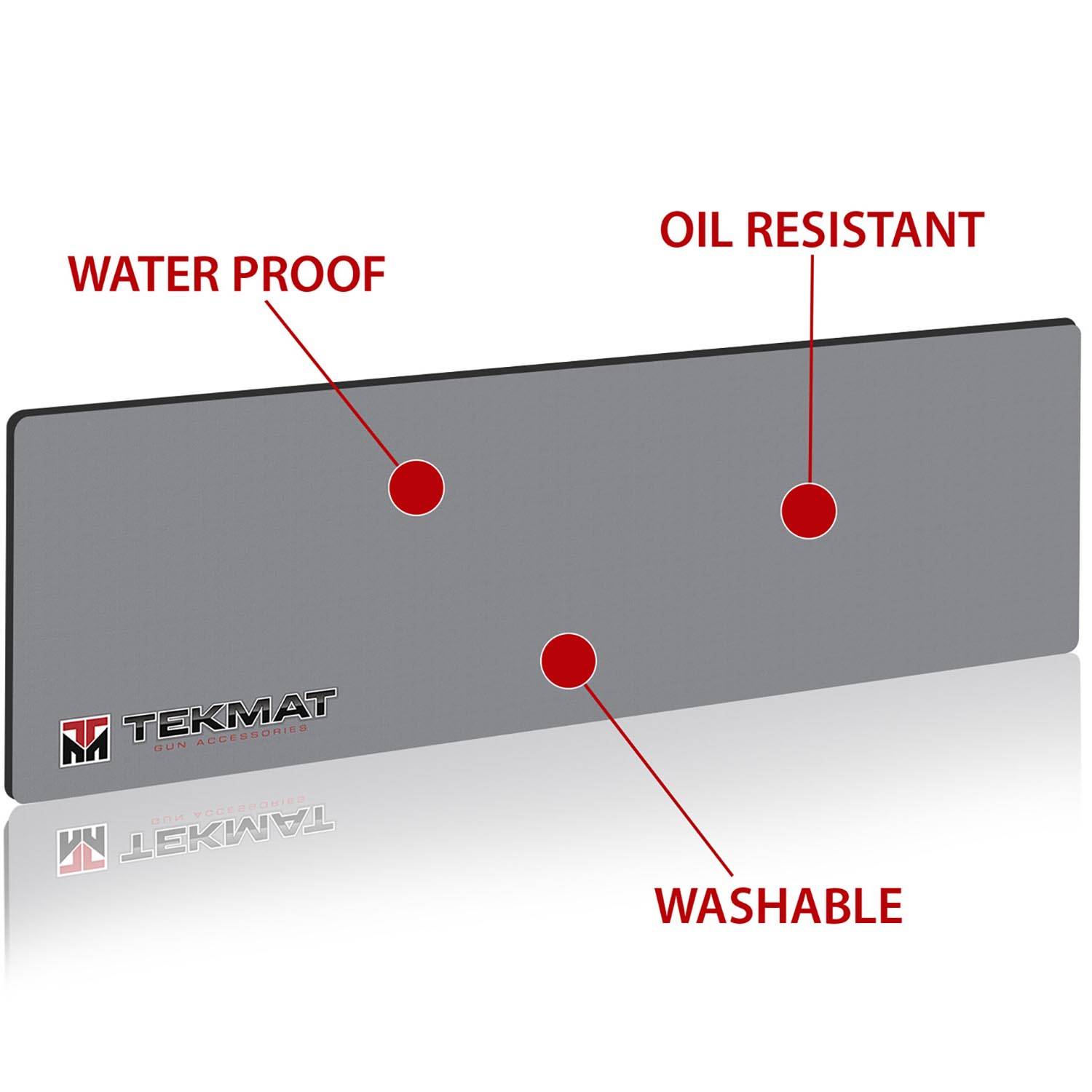 TekMat Gray Logo Gun Cleaning Mat 36" | U.S. Patriot