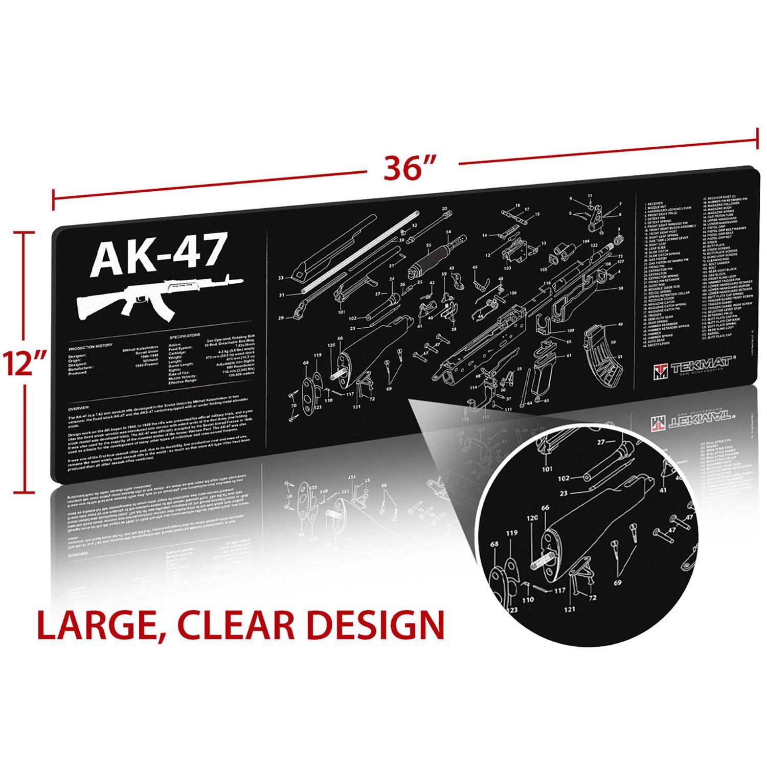 TekMat AK-47 Gun Cleaning Mat 36" | U.S. Patriot