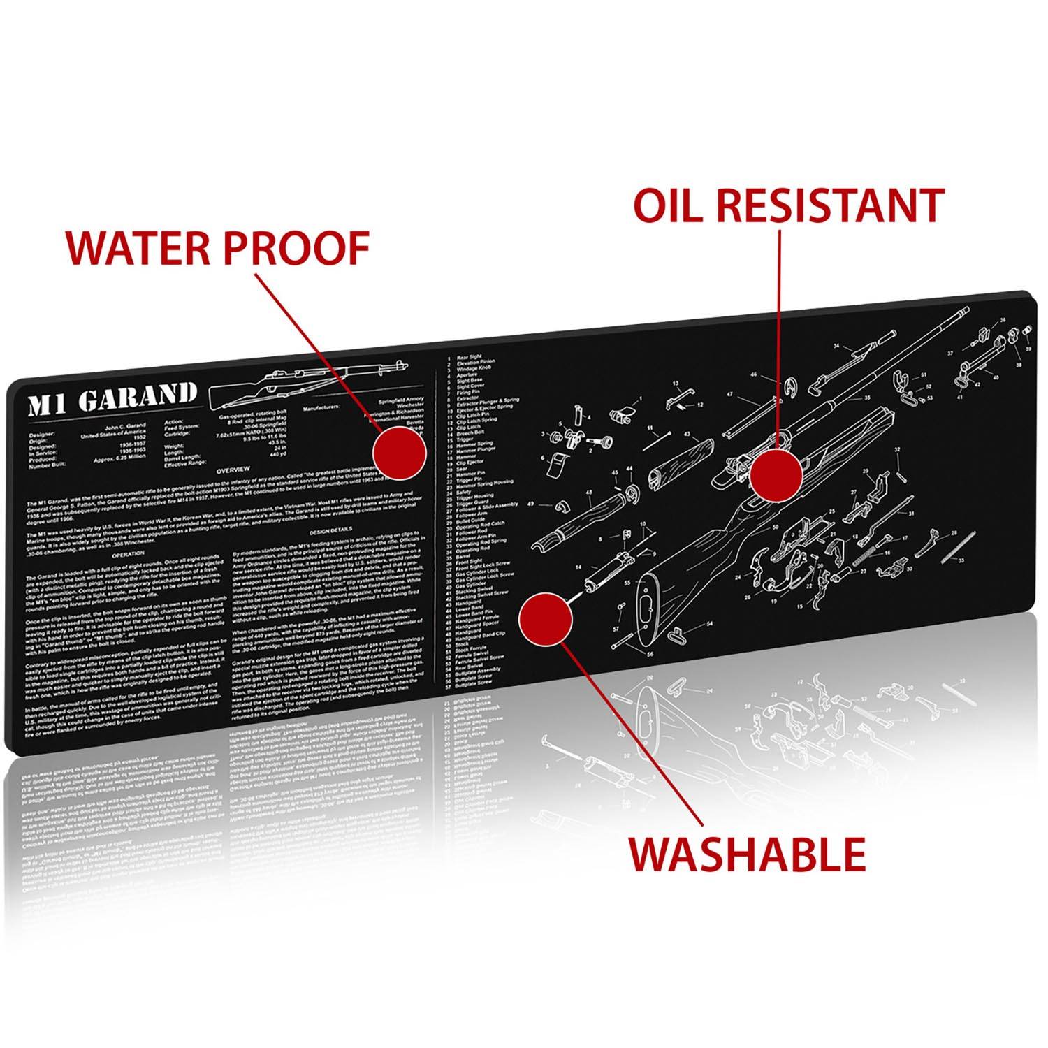TekMat M1 GARAND Gun Cleaning Mat 36" | U.S. Patriot