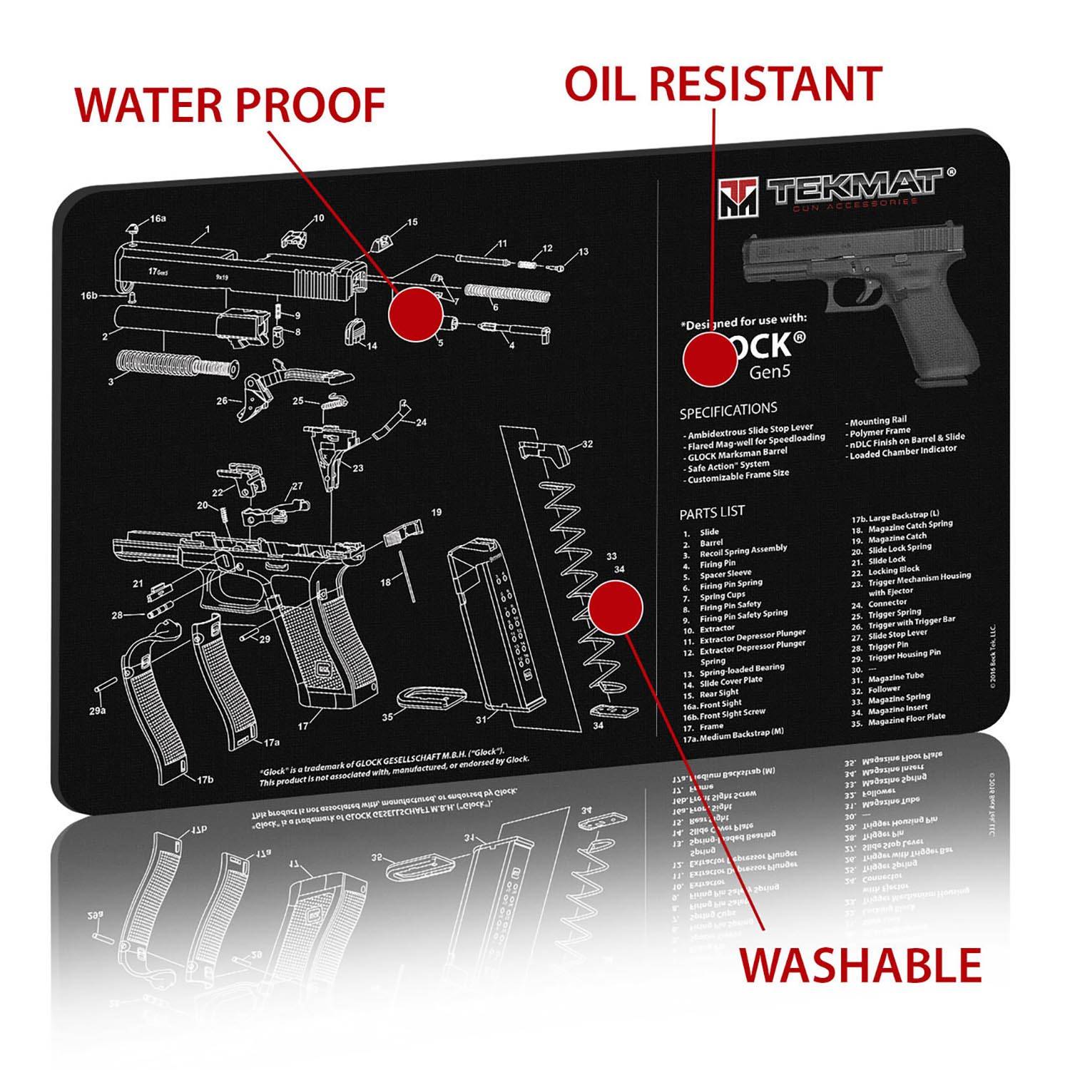 TekMat Glock Gen 5 Gun Cleaning Mat 17" | U.S. Patriot