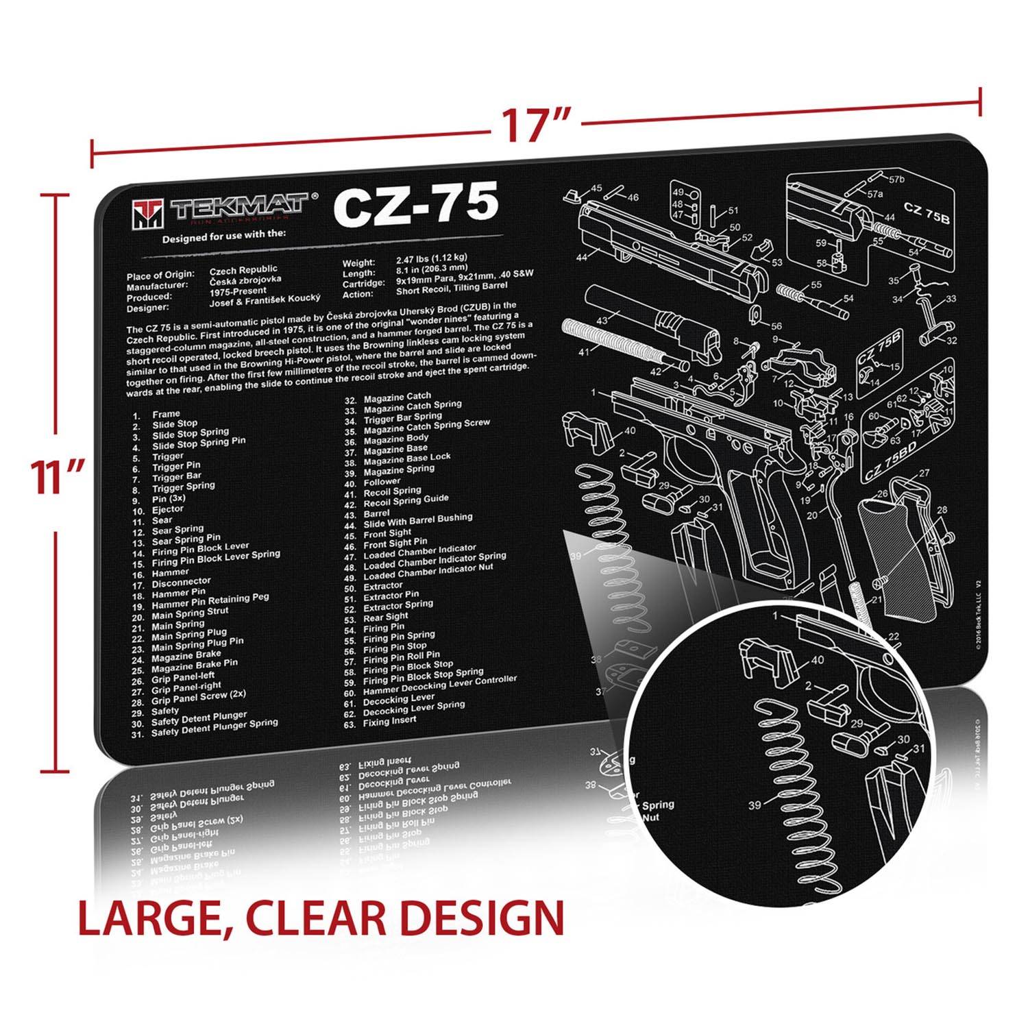 TekMat CZ-75 Gun Cleaning Mat 17" | U.S. Patriot