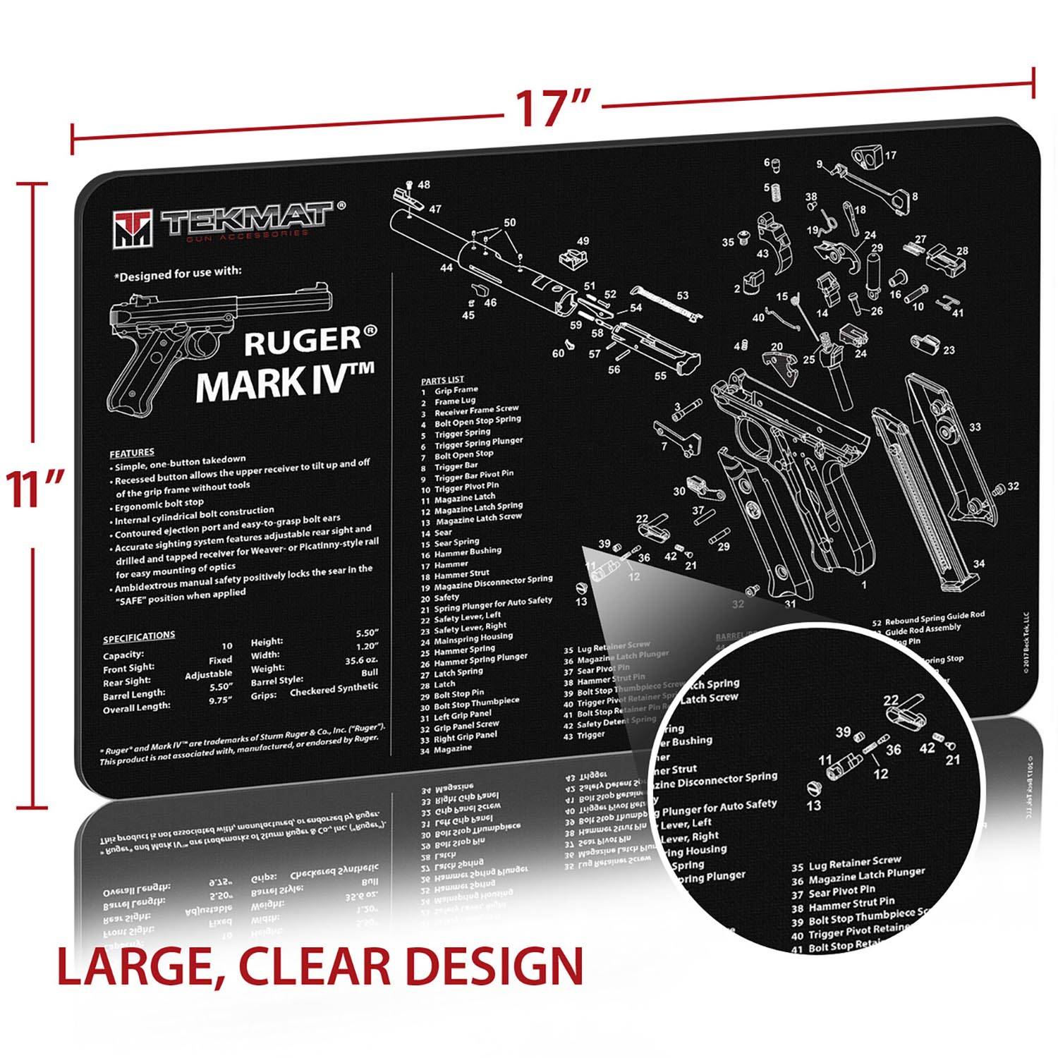 TekMat Ruger Mark IV Gun Cleaning Mat | U.S. Patriot
