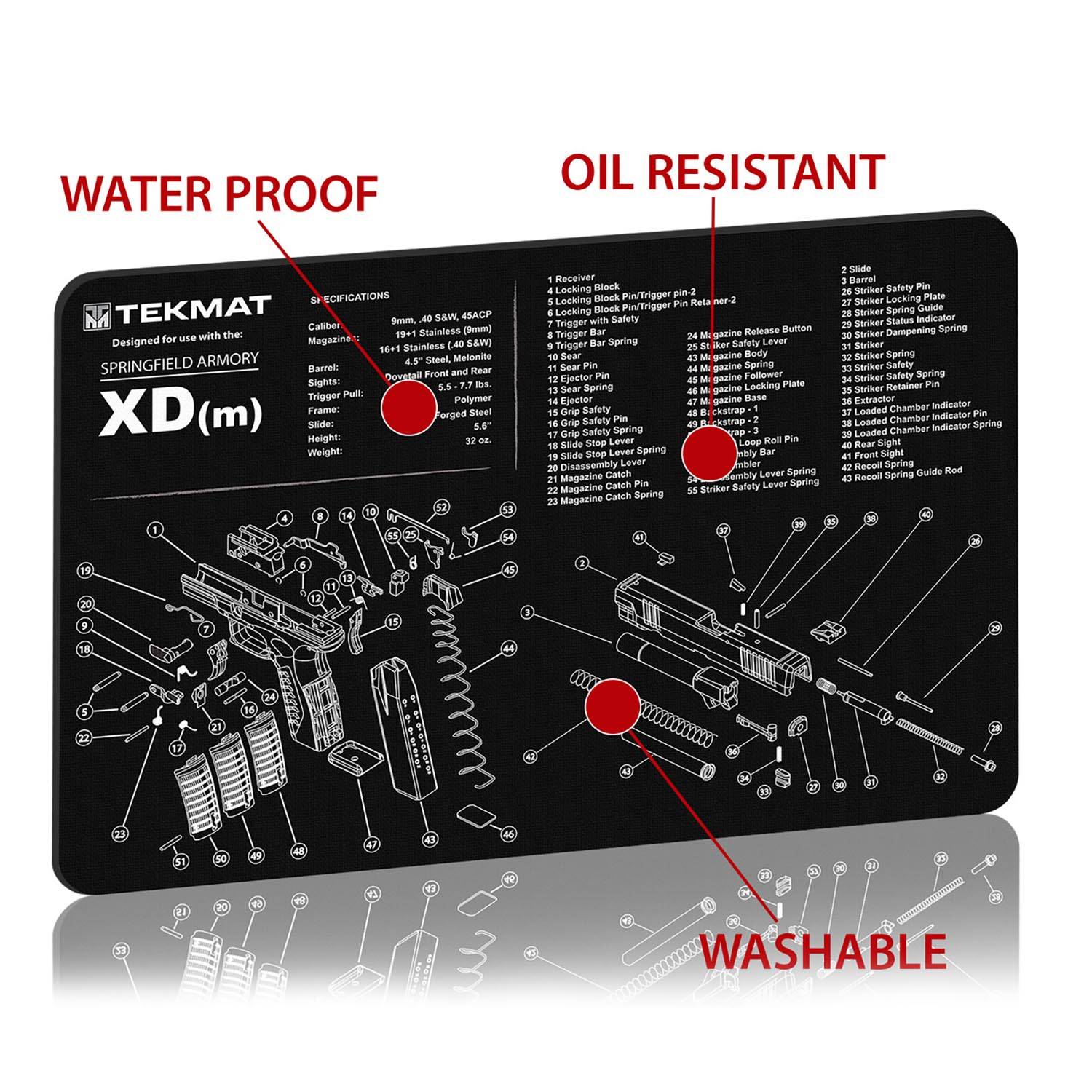 Springfield Armory XD(m) Gun Cleaning Mat | U.S. Patriot