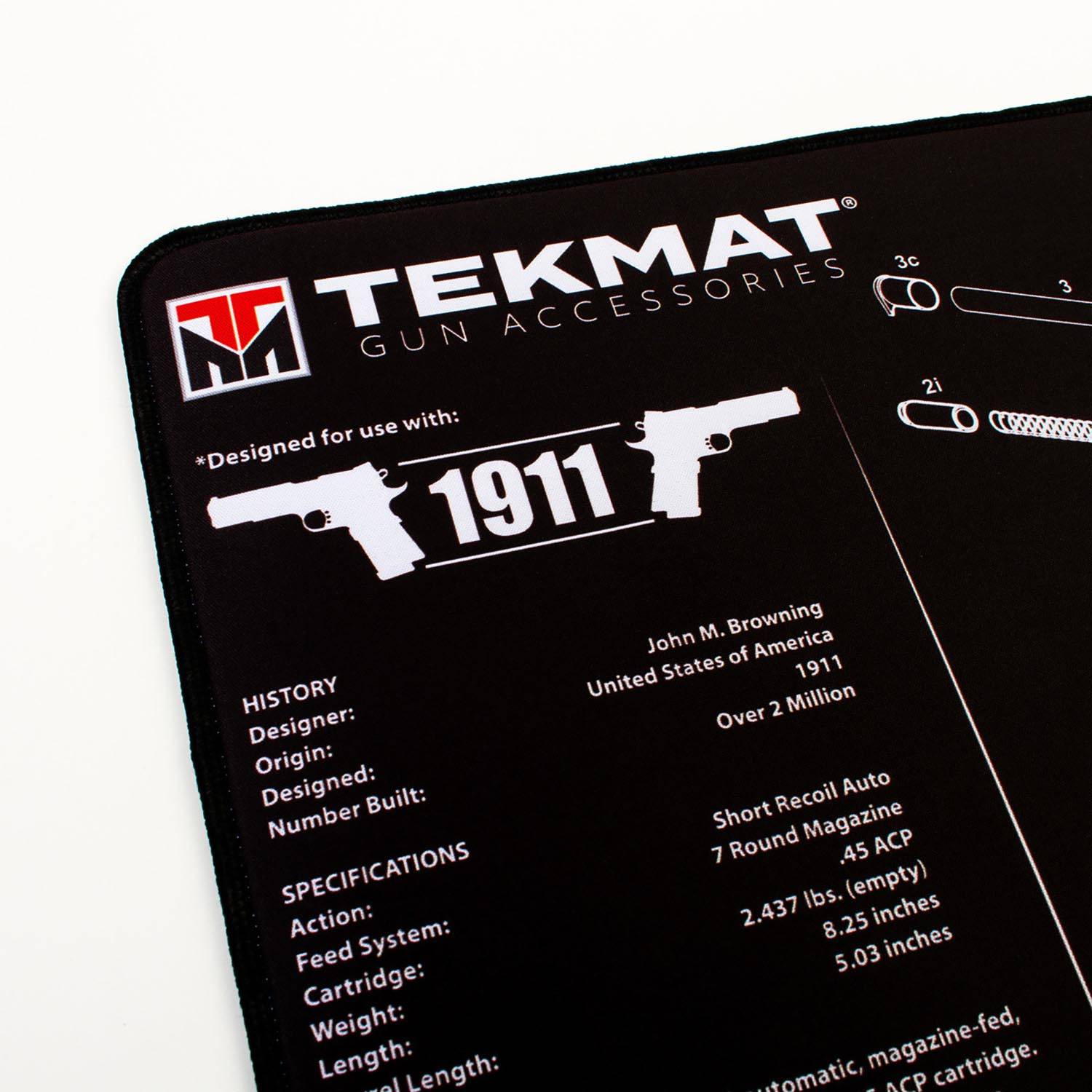 TekMat Ultra 1911 Gun Cleaning Mat 20" | U.S. Patriot