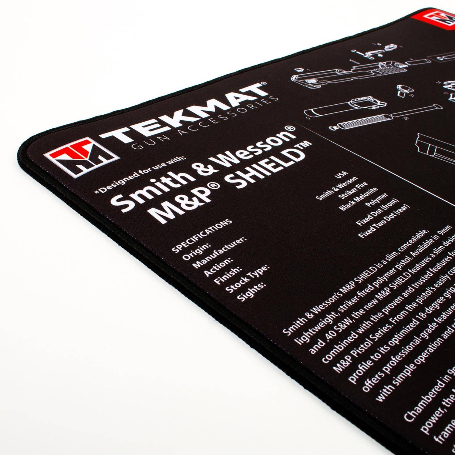 TekMat Smith & Wesson M&P Shield Premium Mat | U.S. Patriot
