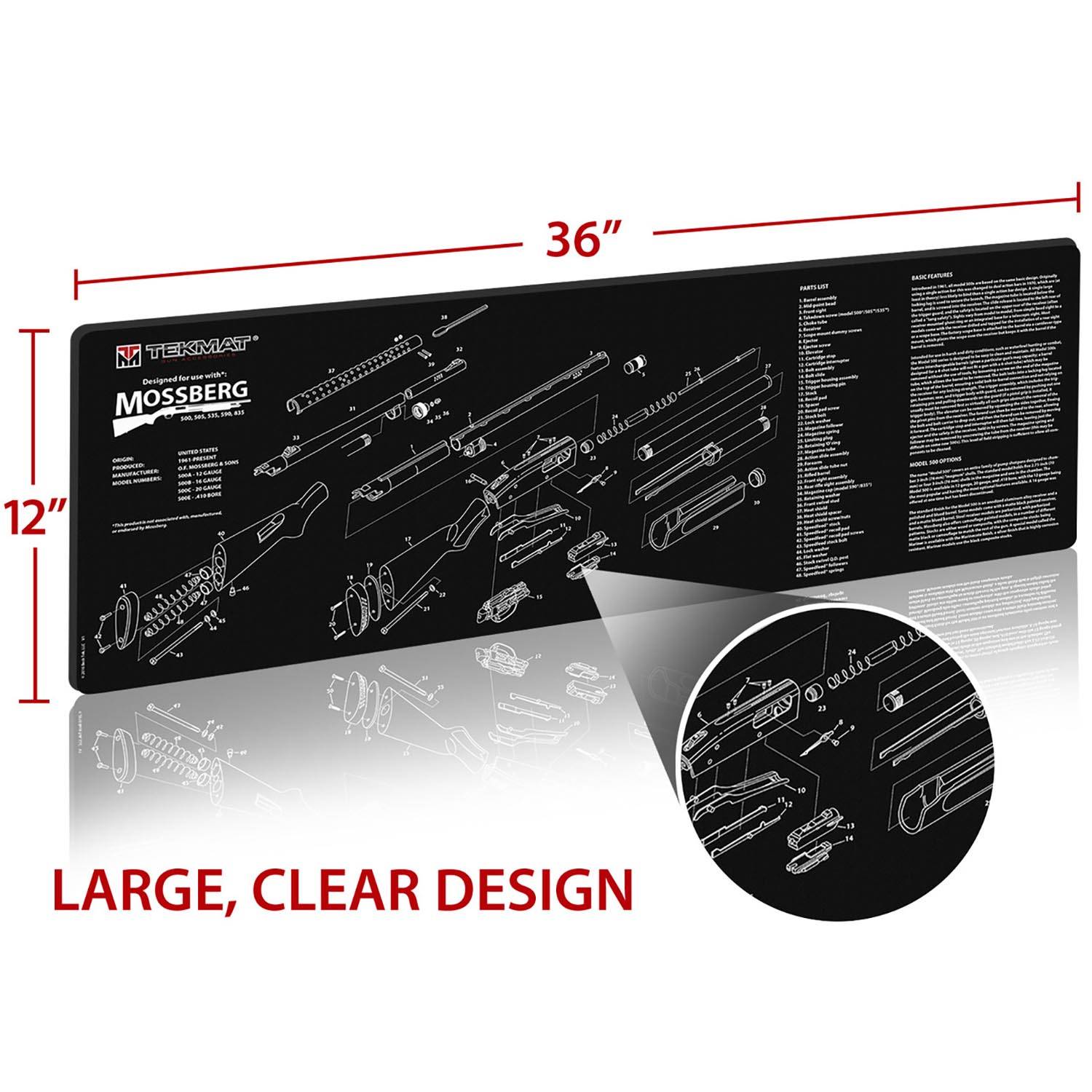 TekMat Mossberg Shotgun Cleaning Mat 36" | U.S. Patriot