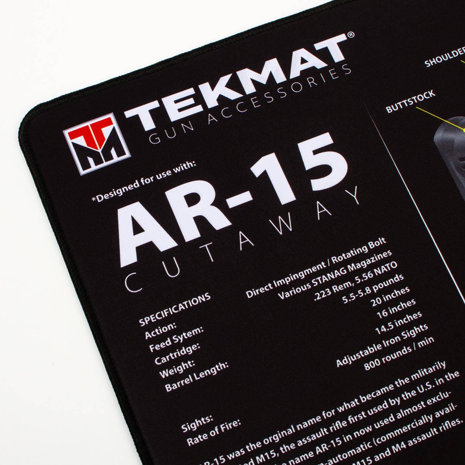 Tekmat Ultra Premium AR-15 Gun Mat 44" | U.S. Patriot