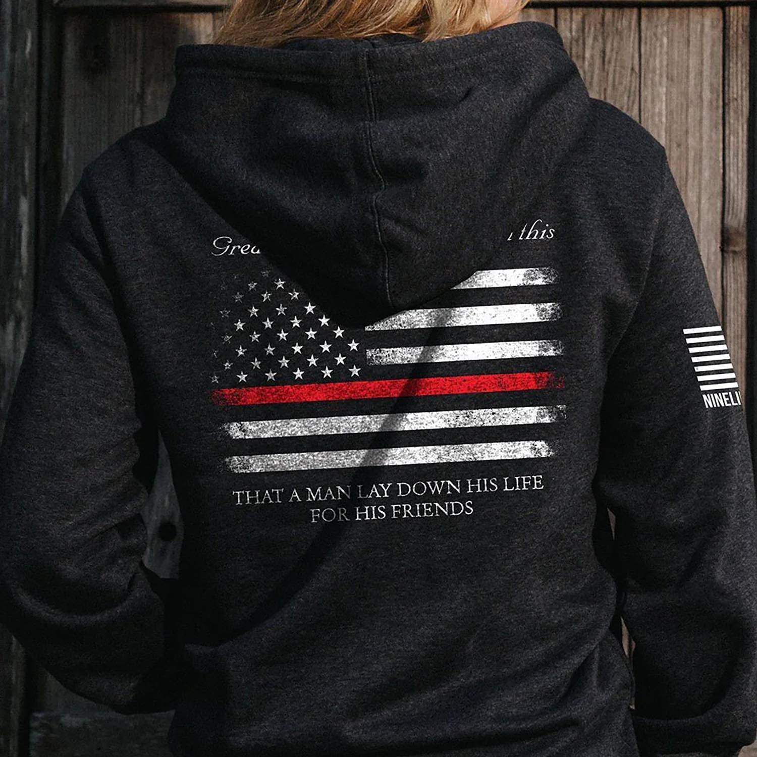 Nine Line Thin Red Line Hoodie | U.S. Patriot
