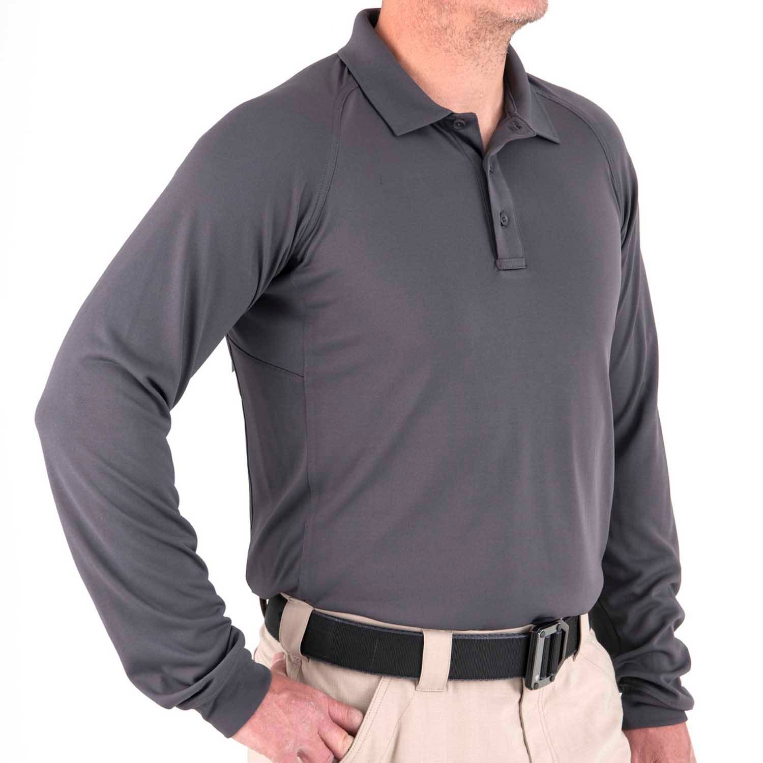 First Tactical Men's Long Sleeve Performance Polo