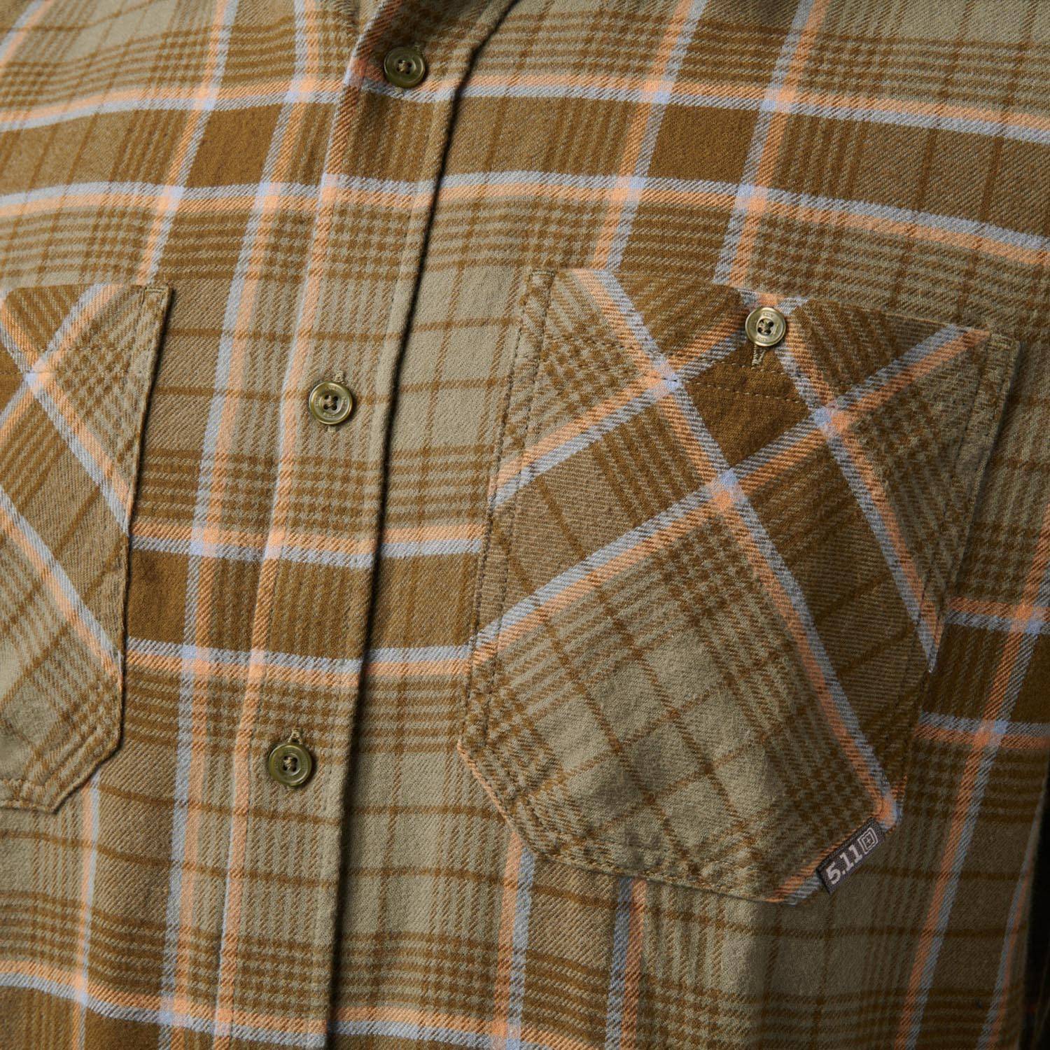 5.11 Men's Silverwood Midweight Plaid Flannel | U.S Patriot