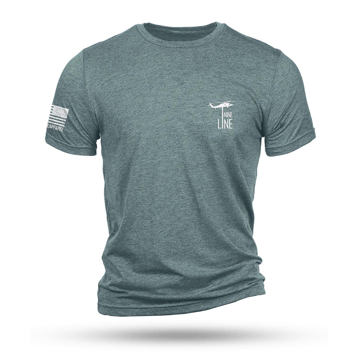 Nine Line American Flag Schematic T-Shirt | U.S. Patriot