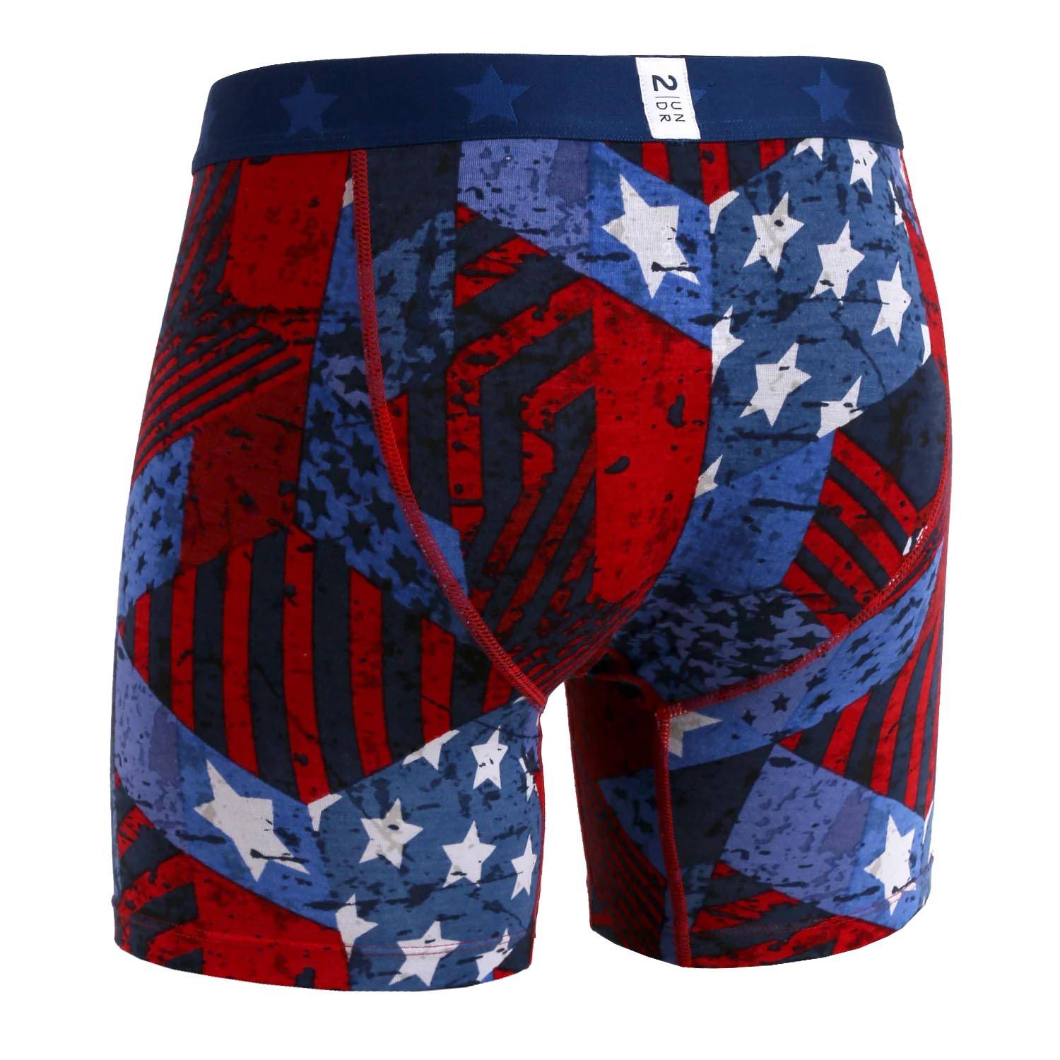 2UNDR Men's Swing Shift 6" Boxer Briefs | US Patriot