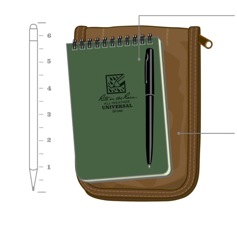 Rite in the Rain Waterproof Tactical Pocket Notebook RI