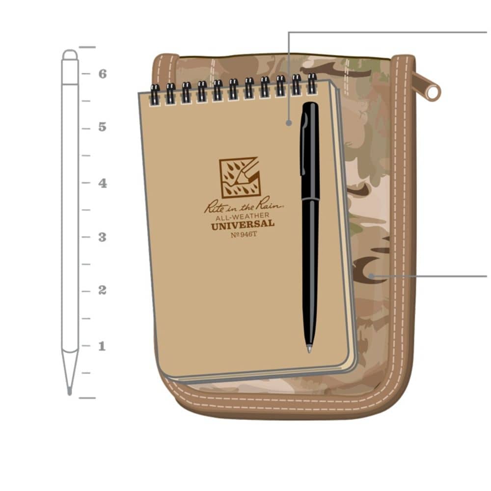 Rite in the Rain Waterproof Tactical Pocket Notebook RI