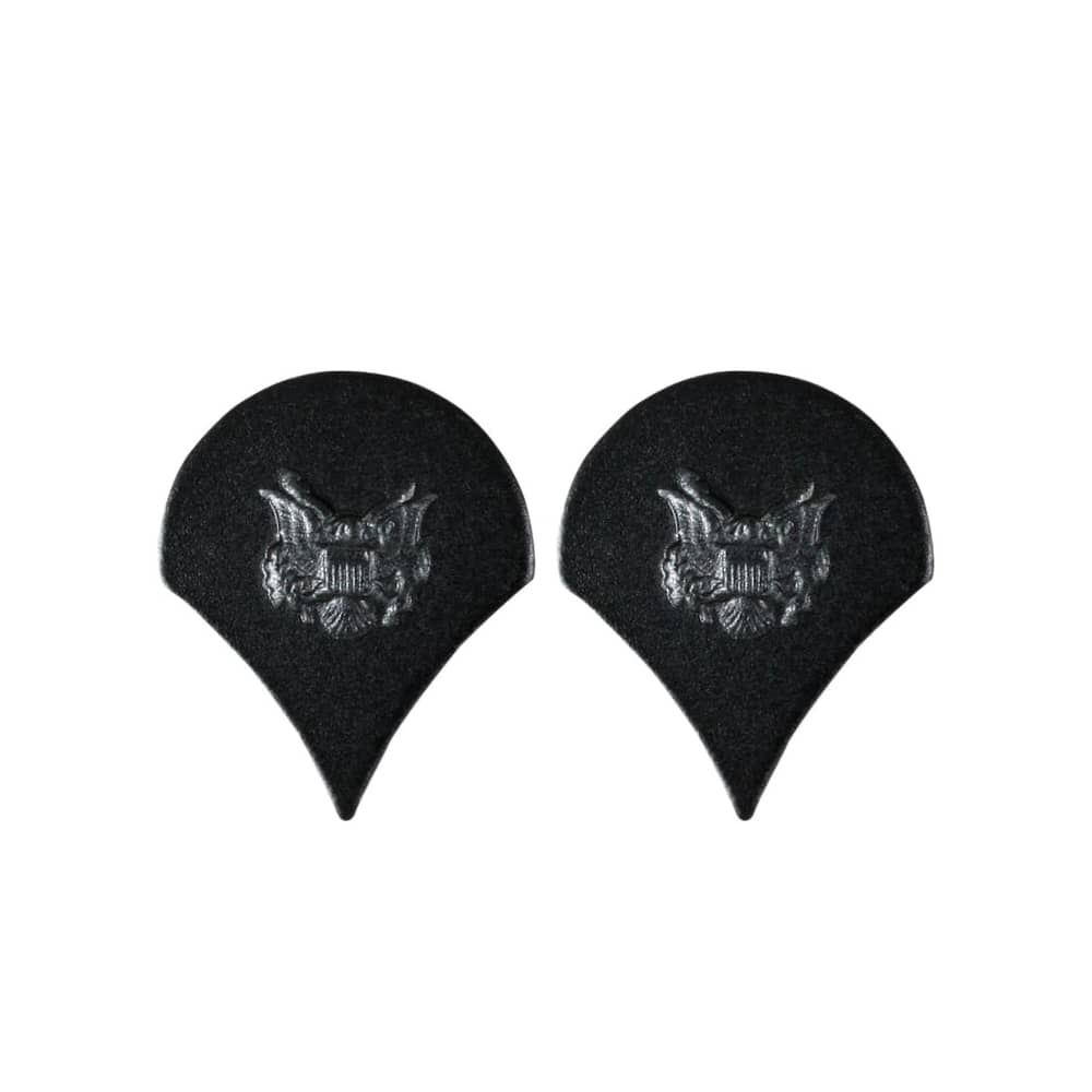 StaBrite Black Metal Pin On Army Rank