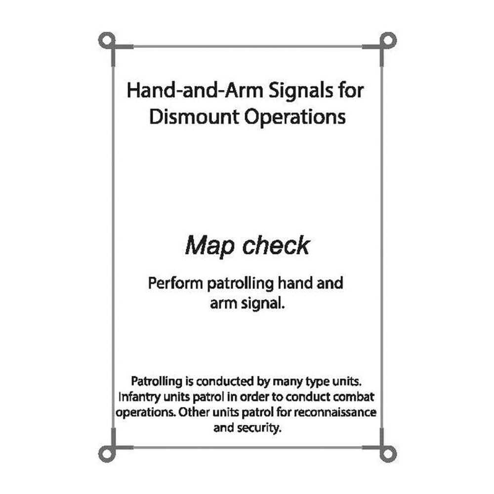 Army Flashcards Military Hand and Arm Signals Flashcard