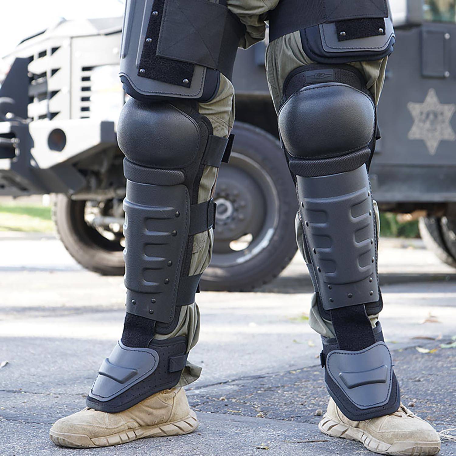 Damascus Gear Hard Shell Shin Guards With Non-slip Knee